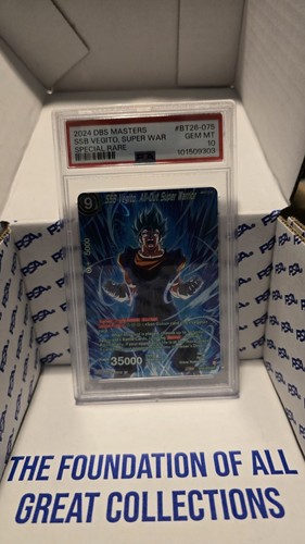 Dragonball TCG SSB Vegito All-Out Super Warrior BT26-075 - PSA 10 | eBay