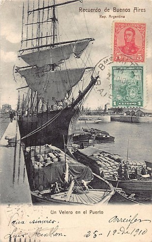 Argentina - BUENOS AIRES - Un Velero en el Puerto - Ed. R. Rosauer 66 ...