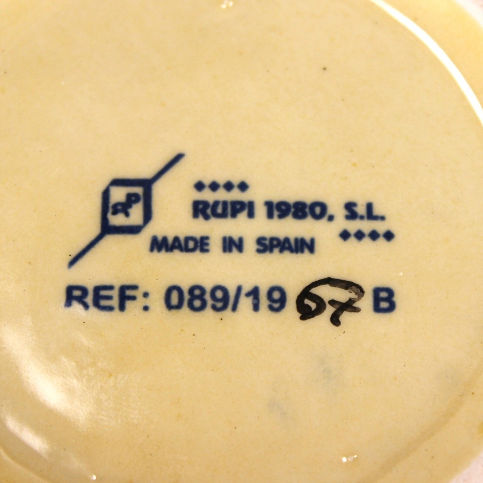 Vintage 1980 Hand Painted Ceramic Floral Grater Zester Plate Rupi Spain ...