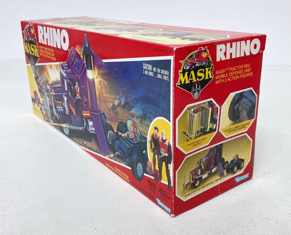 Rhino 1st Issue 1985 Matt Trakker Bruce Sato MASK Kenner Short Masks ...