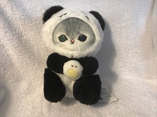 Mofusand Cow Nyan Big Plush Doll 12" Gray Cat Stuffed Toy Authentic ...