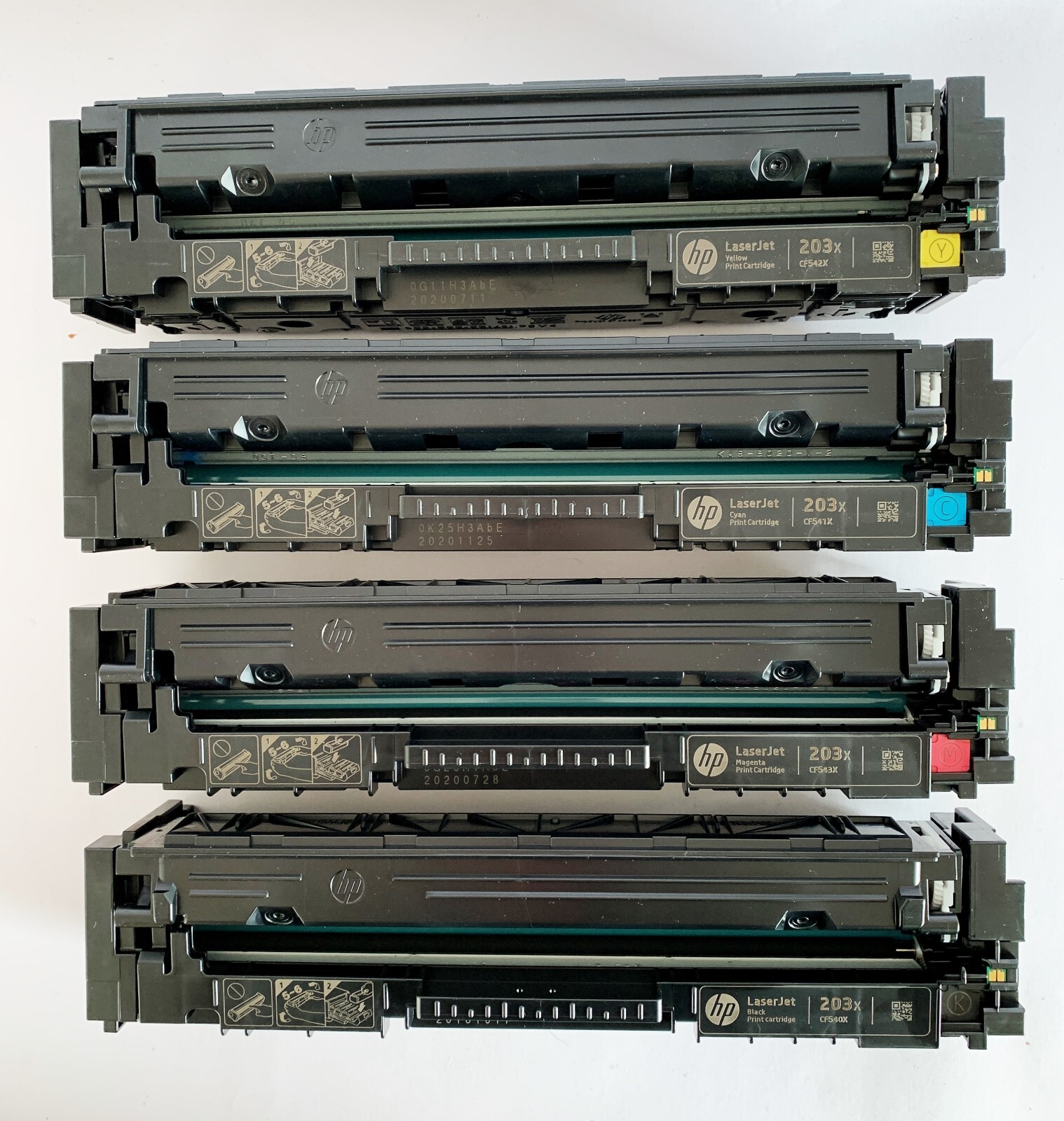 Genuine HP 203A & 203X (Select Your TONER Cartridges) Lot BK/M/C/Y ...