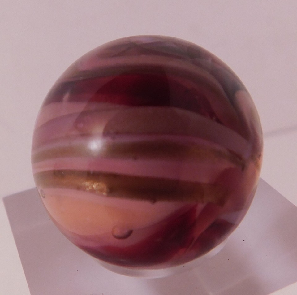 A Charming NEW John Hamon Miller Handmade Swirl 24MM = 7/8" Dia Art ...