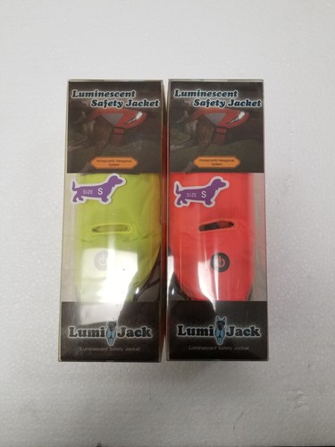 Lumi-Jack LED Lighted Dog, Pet Safety Vest Jacket set [Size: S, Length ...