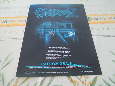 >> SECTION Z CAPCOM SHOOT ARCADE ORIGINAL USA HANDBILL FLYER CHIRASHI!