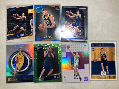 tj leaf 7 rookie card lot pacers essentials prestige hoops spectra 2017 ...