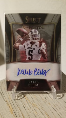 Kaleb Eleby 2022 Select Autograph X-Factor RC Western Michigan | eBay