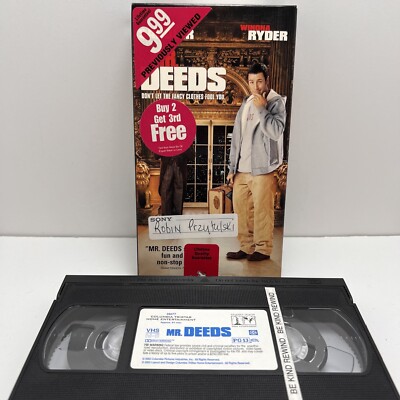 MR DEEDS VHS Used ADAM SANDLER | eBay