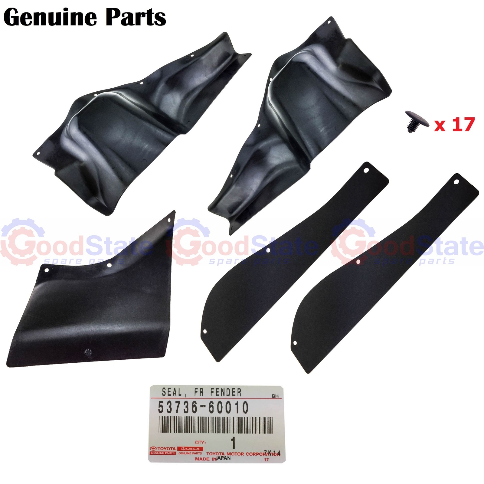 GENUINE Toyota LandCruiser 80 Series Front Fender Guard Apron Cover ...