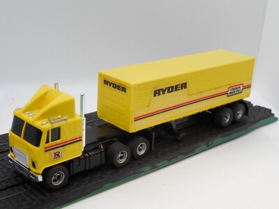 AURORA AFX BIG RYDER GMC ASTRO WITH TRAILER LIGHTED MAGNATRACTION | eBay