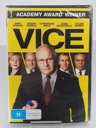 Vice DVD, 2018 Steve Carell Amy Adams Christian Bale Sam Rockwell Tyler ...
