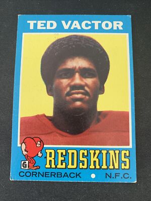 1971 Topps Ted Vactor Rookie Washington Redskins #159 | eBay