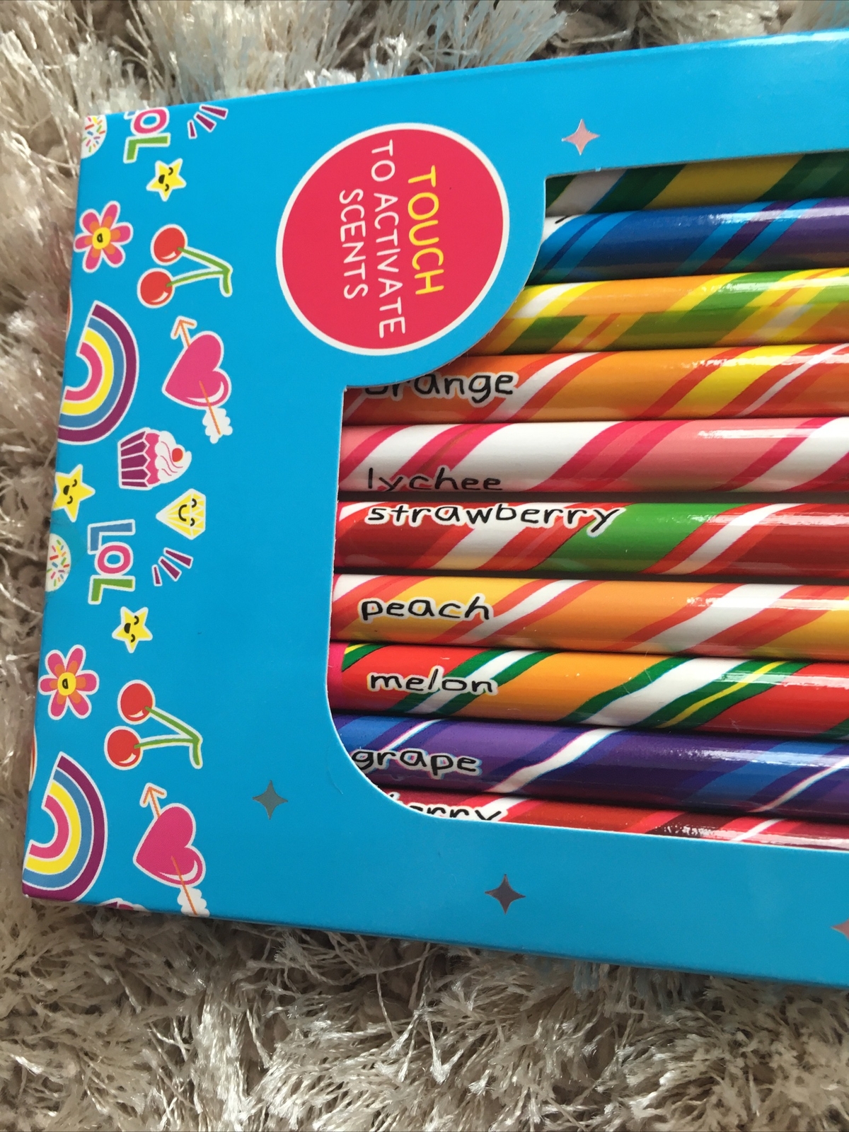 BNIP Scribble Pop Shop Set Of 12 Scented Colouring Pencils, Stocking ...