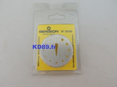 Bergeon 30110 Tools with holes to adjust balances In nickel Ø 35mm ...