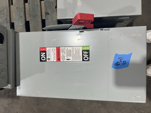 GE THN3362 3 Pole 60 Amp 600 Volt Non Fusible NEMA 1 Indoor Disconnect ...