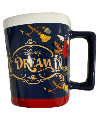 DCL Disney Cruise Line DREAM Coffee Mug Sorcerer Mickey Stern Ship NEW ...