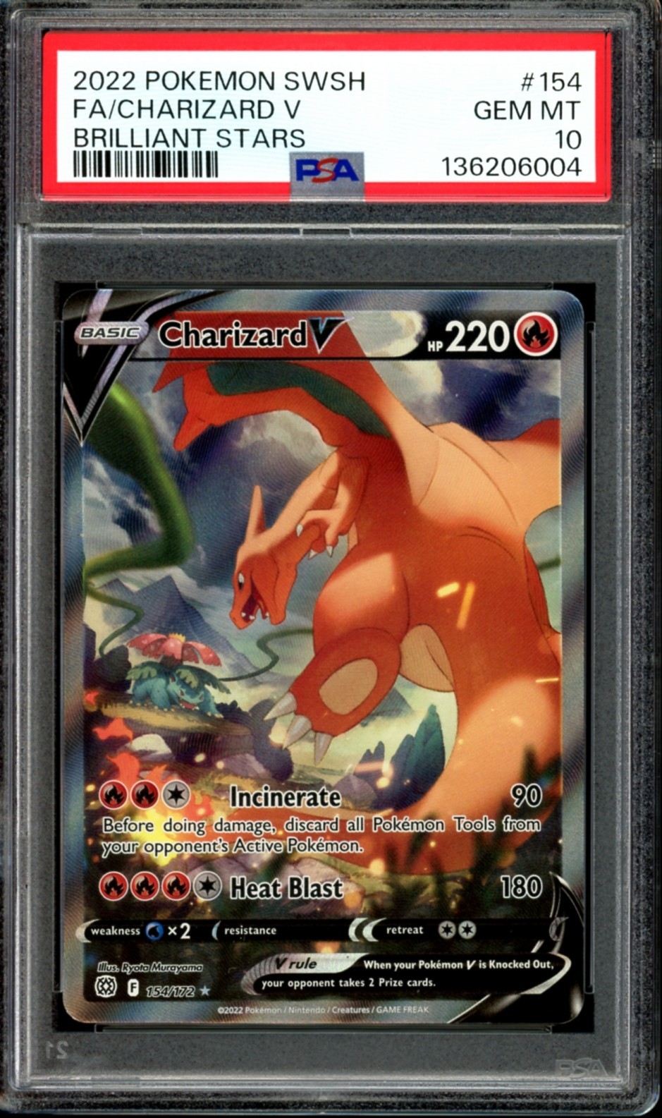 Charizard V 154 Current Market Value | Brilliant Stars