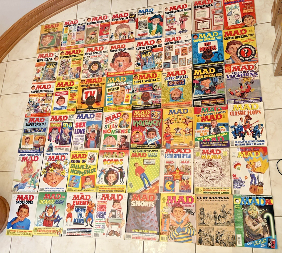 Lot 47 Vintage MAD Magazines 1970-90's Super Specials, Mad XL 2005 | eBay