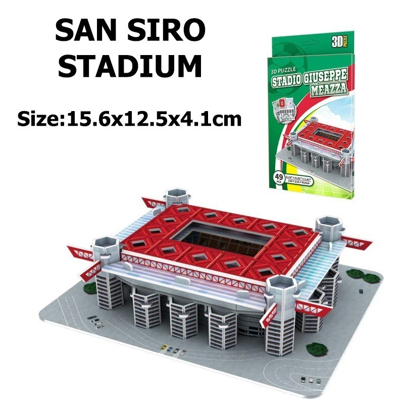 Football Stadiums 3D Models Miniature Puzzle DIY Premiership Football ...