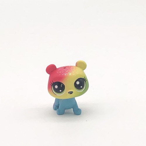 Littlest Pet Shop LPS #19 Chroma Sparklears Rainbow Bear mini | eBay