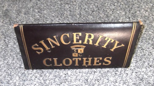 ANTIQUE EARLY 1900's SINCERITY CLOTHES OLD STORE ADVERTISING DISPLAY ...