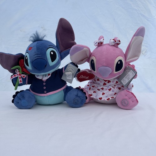 Disney Lilo and Stitch & Girlfriend Angel Wedding Valentine's Day Plush ...