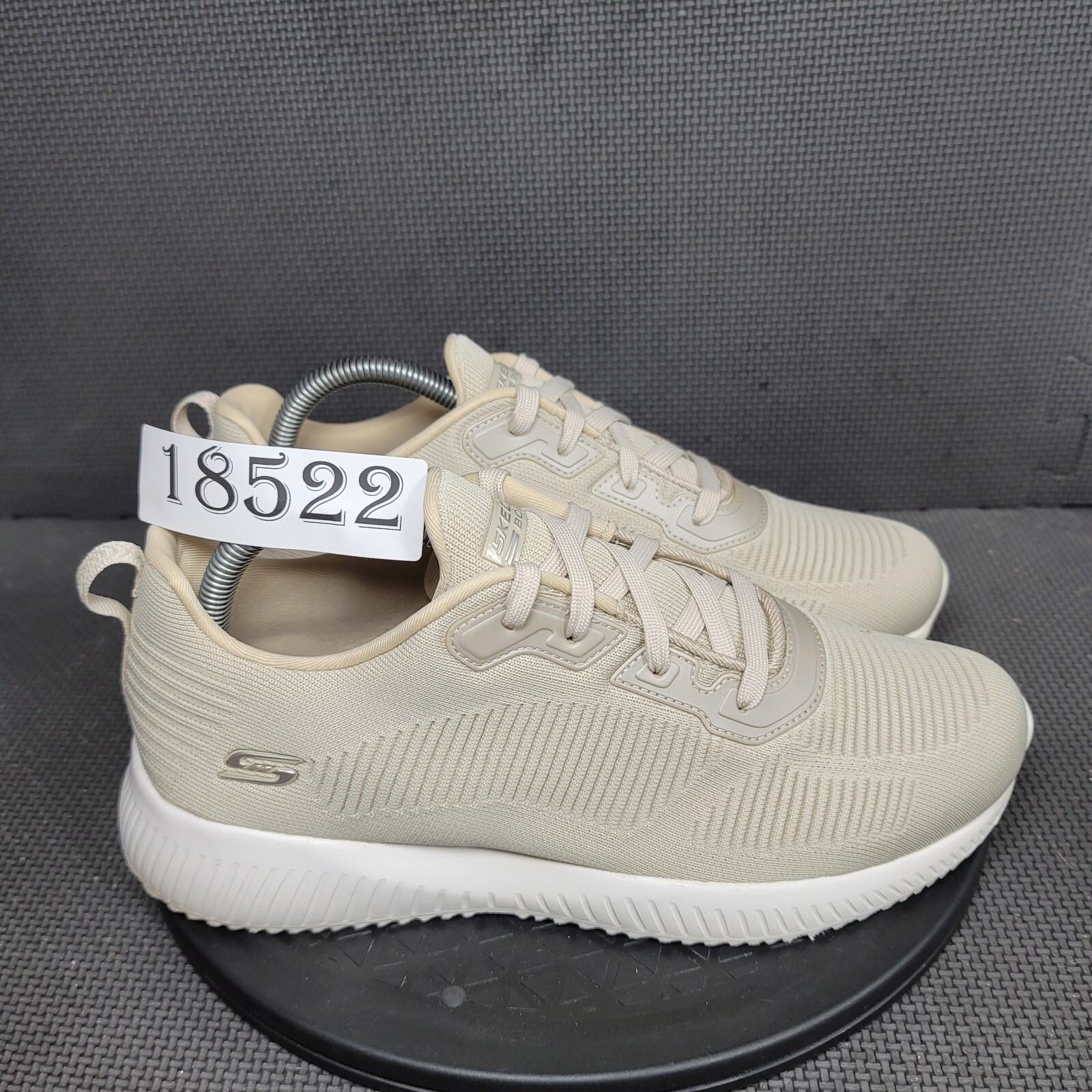 Skechers Bobs Sport Squad Shoes Womens Sz 10 Beige Athletic Trainers Sneakers | eBay