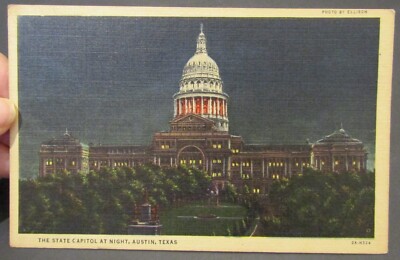 Vintage Linen Postcard Postcard - The State Capital, Austin Texas | eBay
