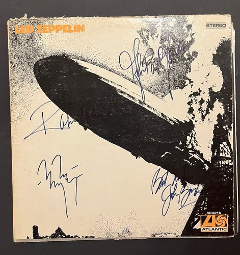 One of a kind. Led Zeppelin I debut Album HAND SIGNED by all 4. RARE | eBay