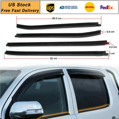 Window Door Seal Rubber Weather Strip For Toyota Hilux SR5 VIGO MK6 2 ...