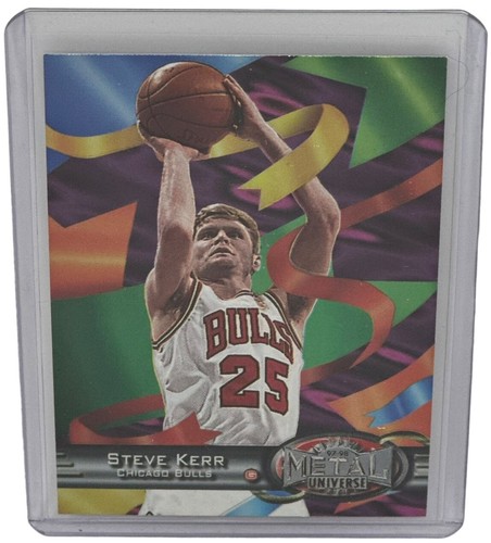 Steve Kerr 1997-98 Skybox Metal Universe Basketball Card Chicago Bulls ...