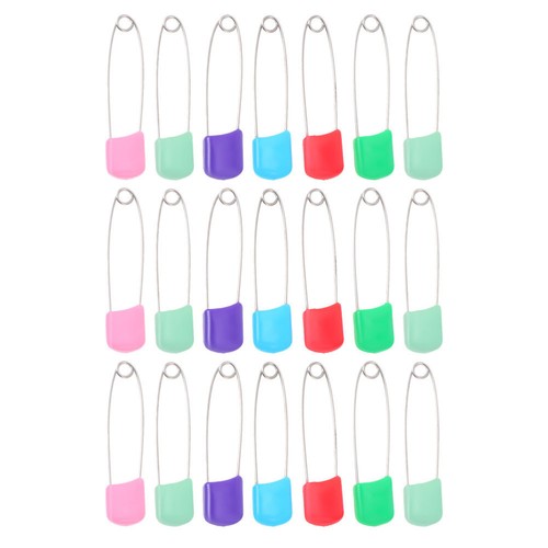 50 Pcs Safety Pin Diaper Pins for Cloth Diapers Newborn Clip Fasteners ...