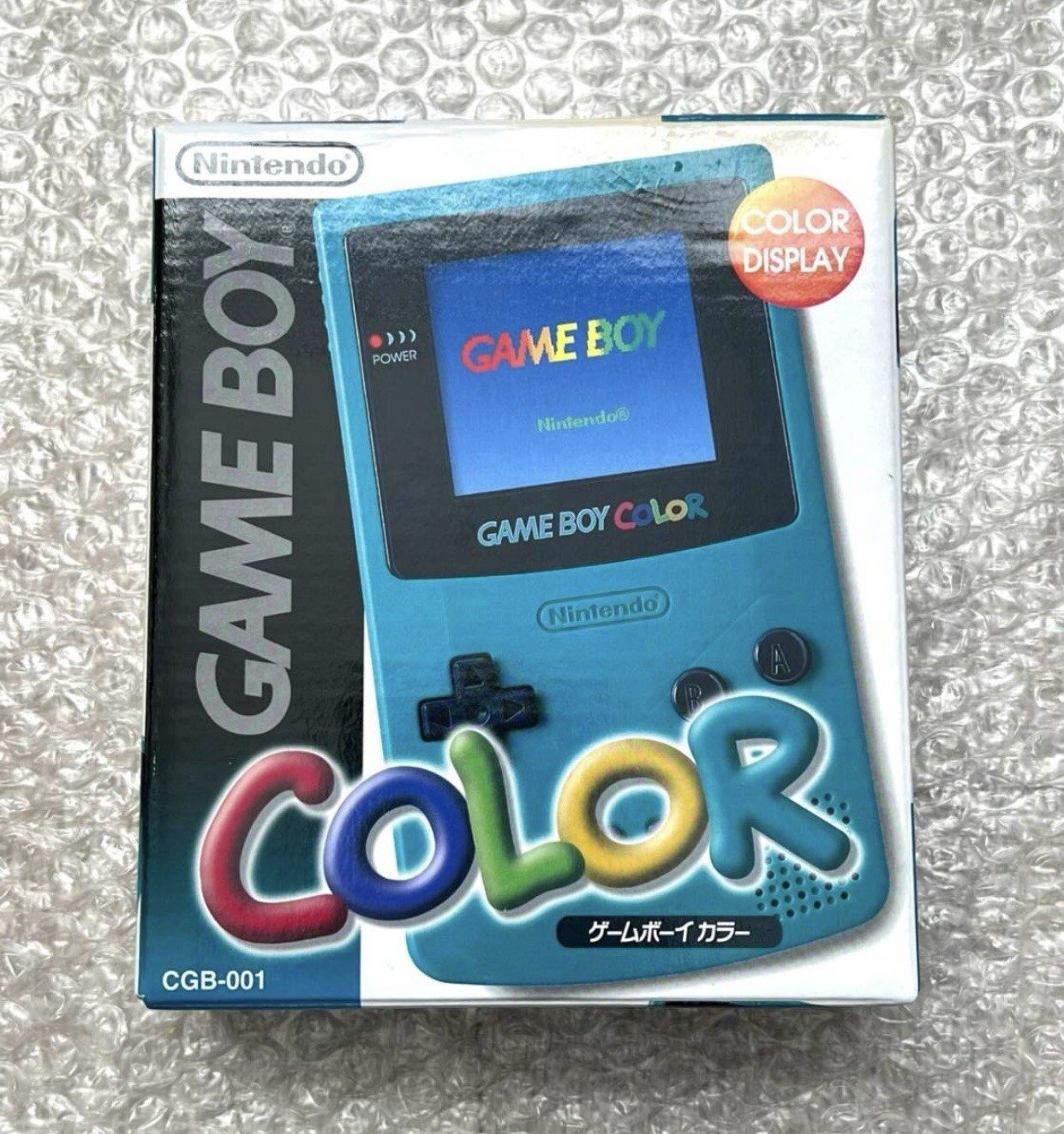 Nintendo Gameboy Color Teal Blue Console tested With box manual Japan ...