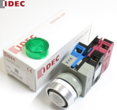 1PCS Brand NEW FOR IDEC Green lighted push button switch ALW22211DG ...
