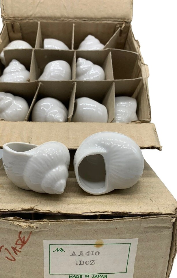 Vintage Porcelain Escargot Snail Pots Escargot Set 12 Made in Japan ...