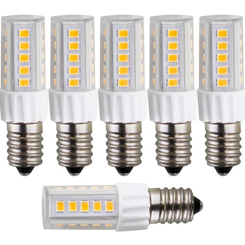 6x LED Porcelain Light Bulb Tube T16x57 4.5W E14 Clear Ultimate 450lm ...