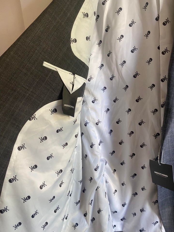 Indochino Luxury Goochy Skull & Crossbones Suit Jacket Blazer - Unused ...