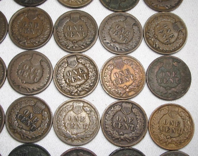 Indian Cent Collection 40 Different Dates 1859-1909 AN464 | eBay