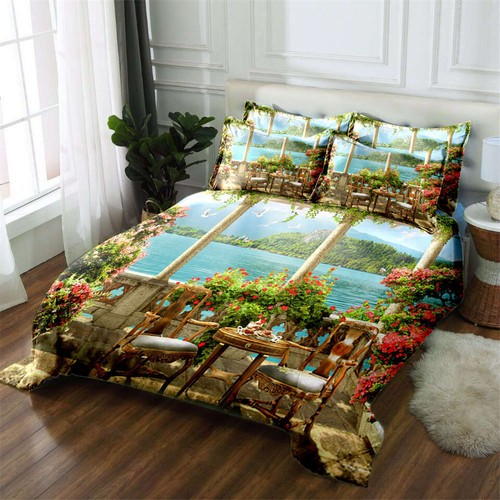 Beautiful Beaches 3D Printing Duvet Quilt Doona Covers Pillow Case ...