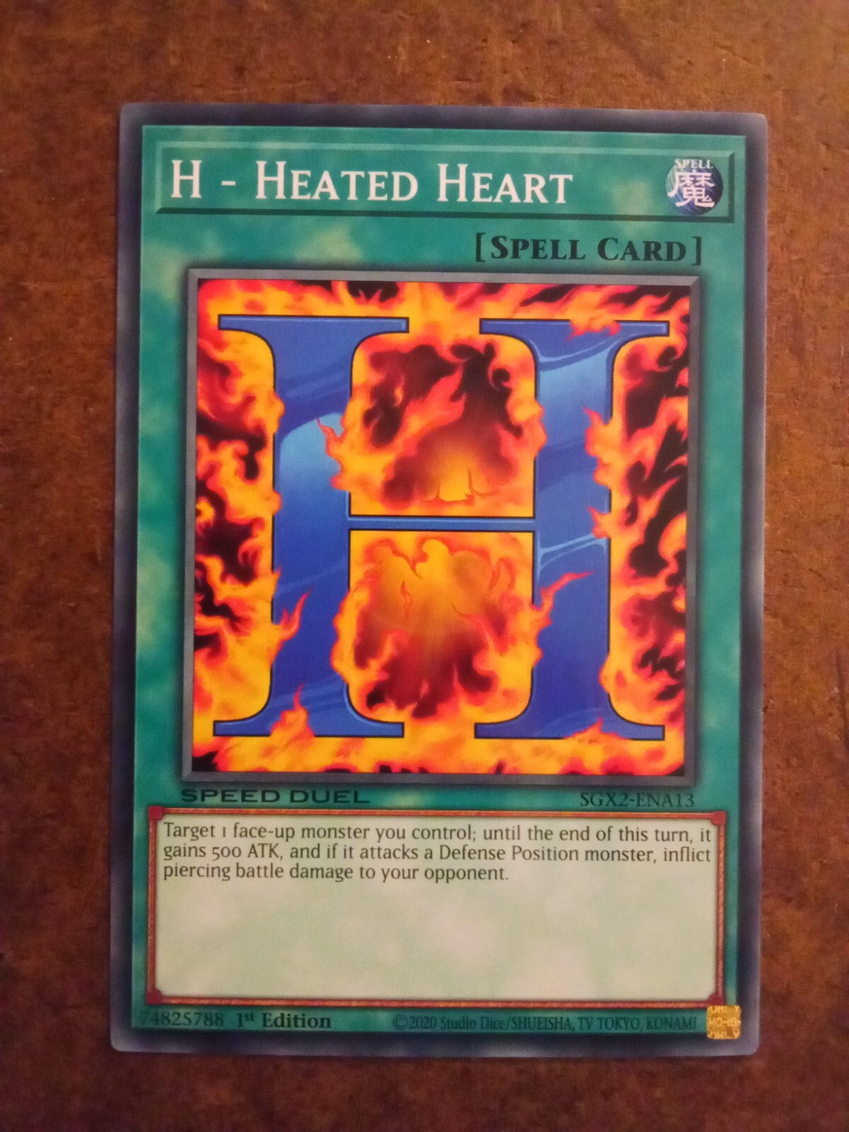 H- Heated Heart SGX2-ENA13 Yugioh Spell Card | eBay