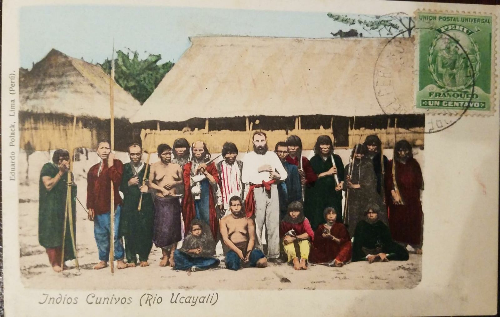 O) 1900 CIRCA-PERU, CUNIVOS INDIGENOUS CULTURE -RIVER UYACALI, MANCO ...
