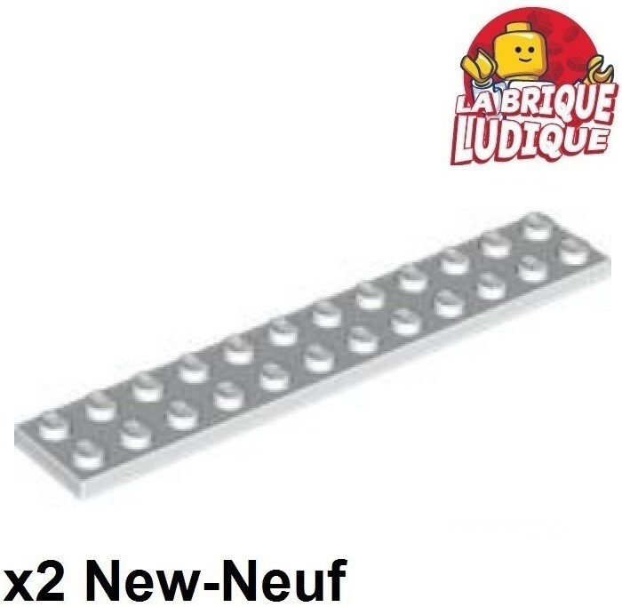LEGO 2x Plate Flat 2x12 12x2 White/White 2445 New | eBay