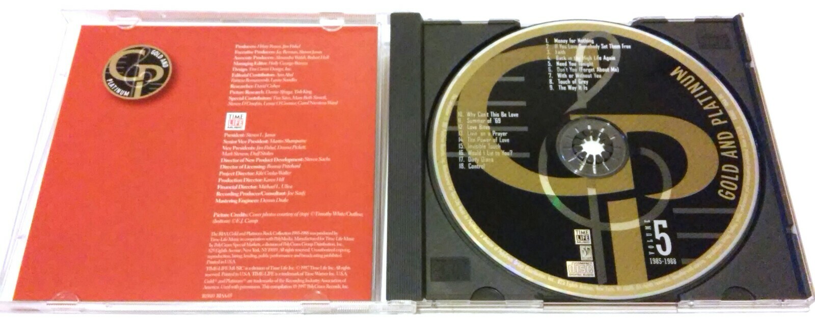 1997 THE ULTIMATE ROCK COLLECTION TIME LIFE GOLD AND PLATINUM CD 1985 ...