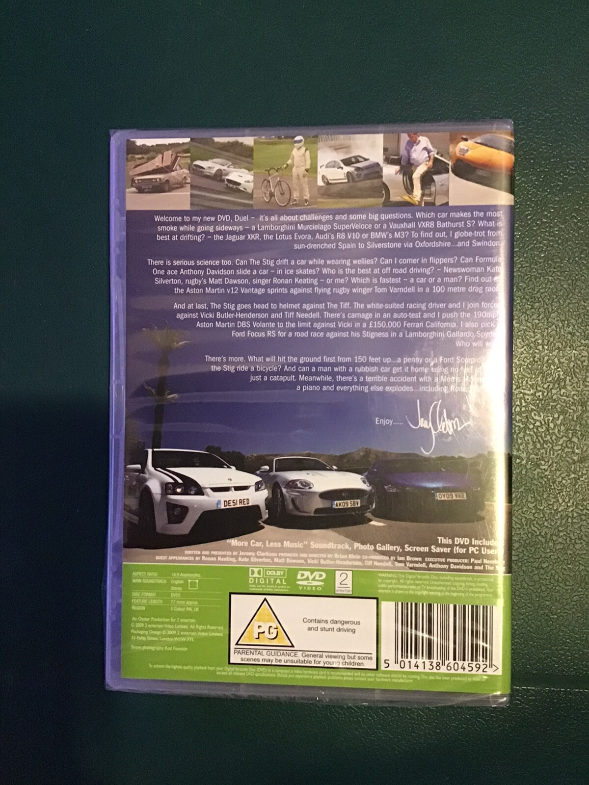 CLARKSON TOP GEAR Jeremy Clarkson - "DUEL" (DVD, 2009) - Car DUELS ...