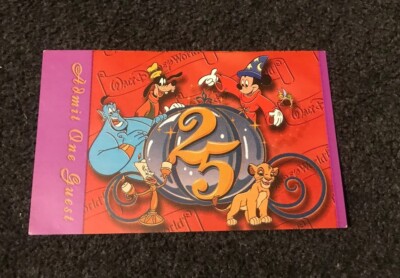 Walt Disney World Admit One Guest 1 Day Pass Ticket 25th Anniversary ...