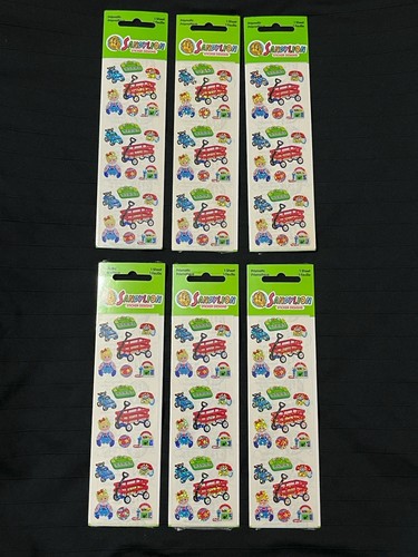 VINTAGE 1990s Sandylion Brand Stickers Lot of 6 Pages Prismatic Kids ...