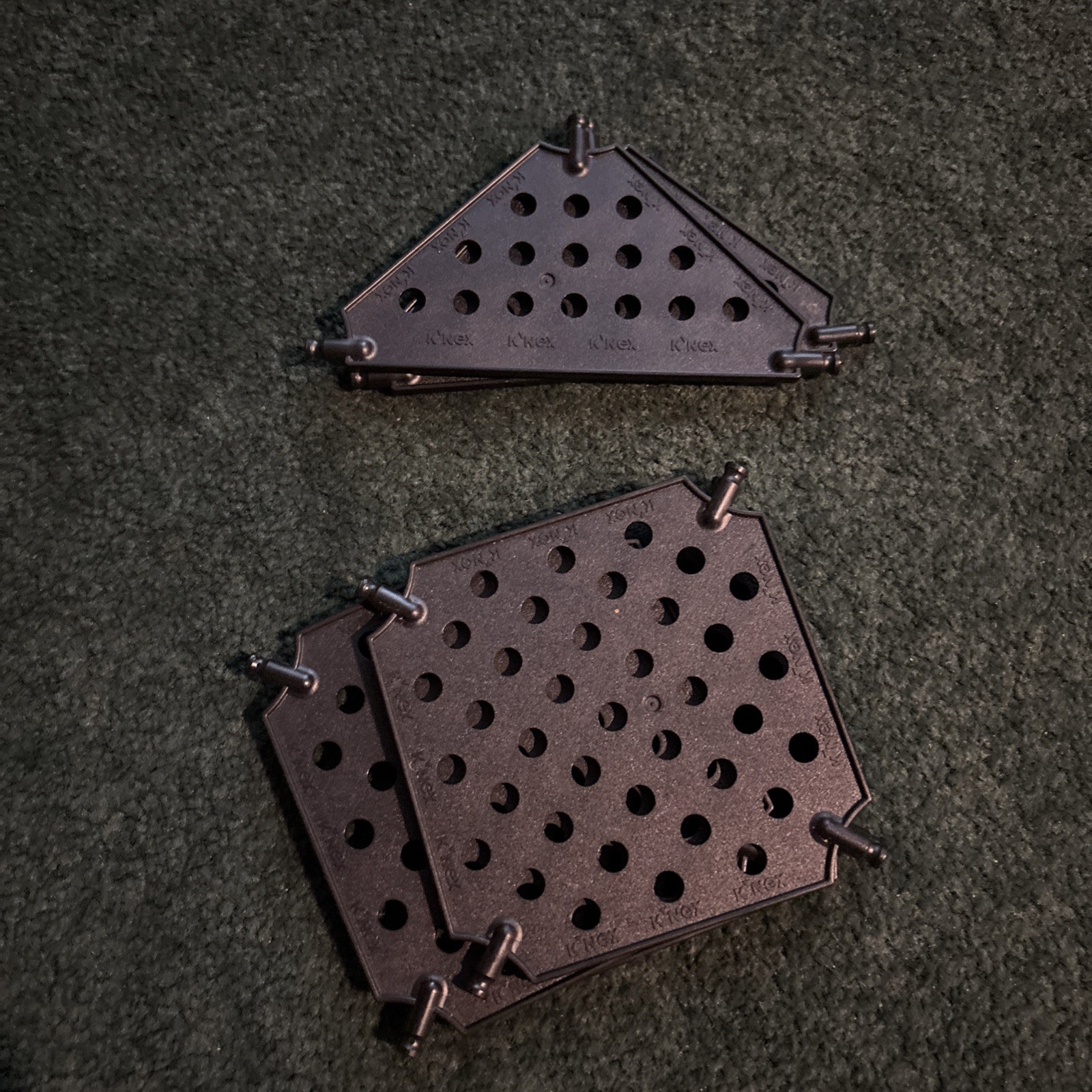8 K'NEX Large Panels Plates 2 Triangles 3 Squares Replacement Parts ...