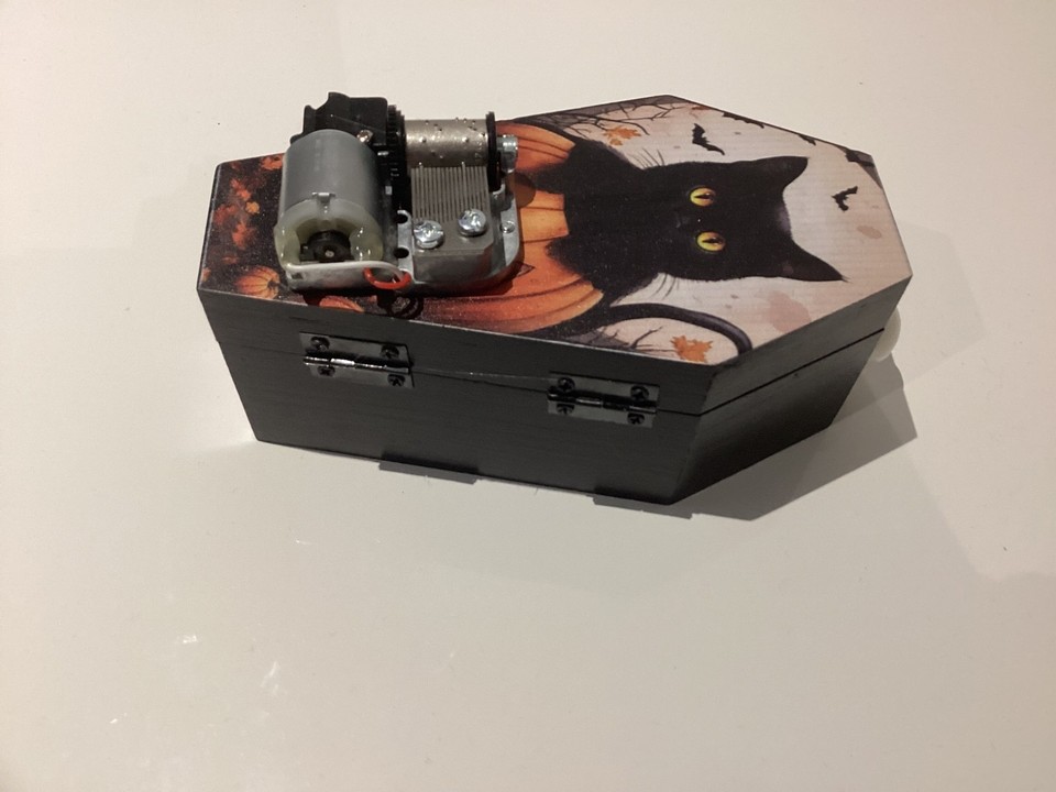 👻PARANORMAL GHOST HUNTING MOTION COFFIN MUSIC BOX - SPIRIT TRIGGER ...