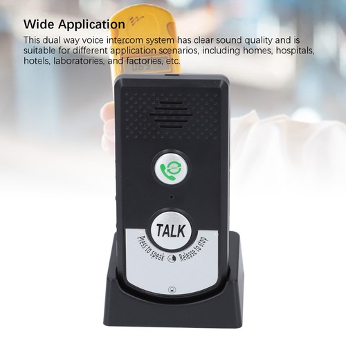 Wireless Intercom System IP54 Waterproof Dual Way Comm Voice Door Bell ...