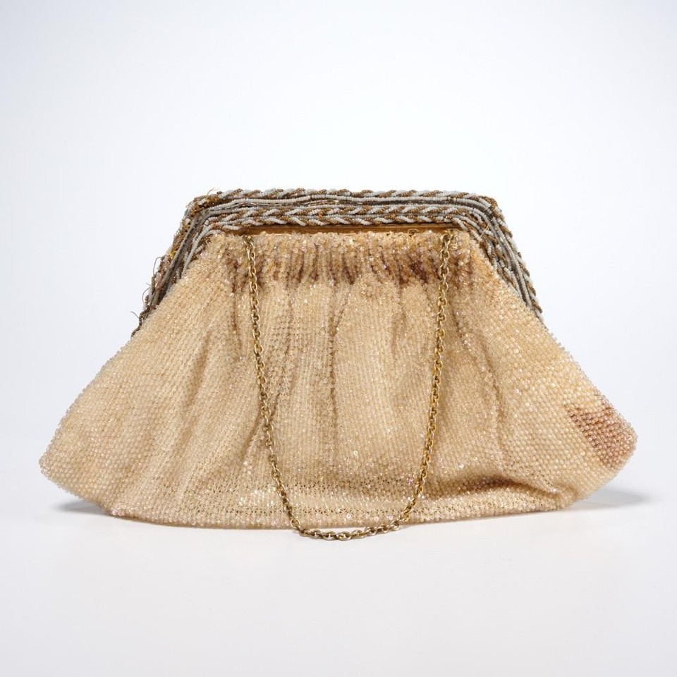 Antique Beaded Evening Clutch Purse Vintage Josef Handmade France Deco ...